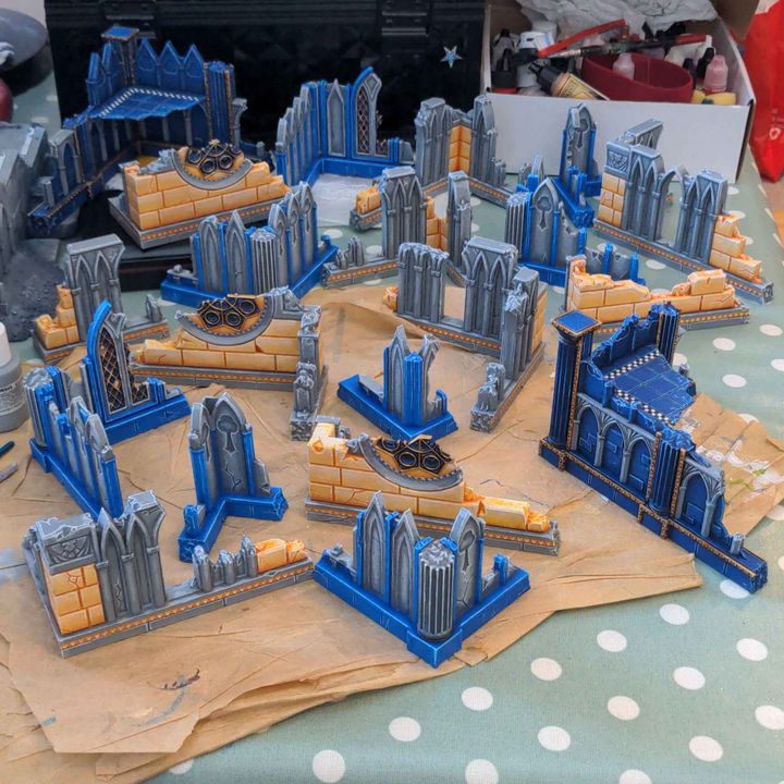 3D Printable Retro Gothic Ruins by Doctor Spork