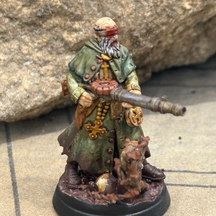 3D Print of Trench Crusade - Sniper Priest (MG) - New Antioch by Veraxus