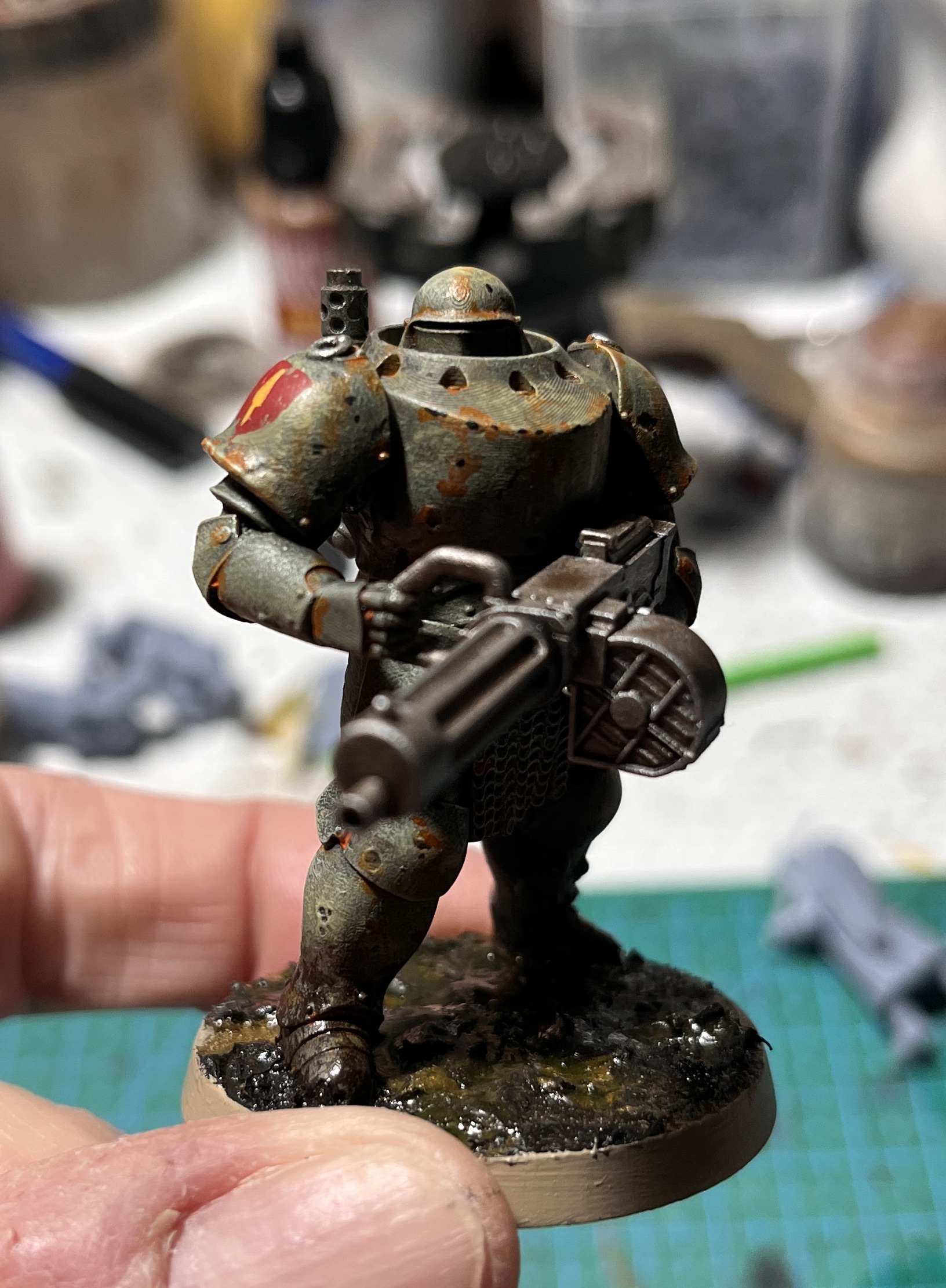 3D Printable Trench Crusade - Heavy Mechanised Infantry (MG) - New Antioch by Factory Fortress Inc.