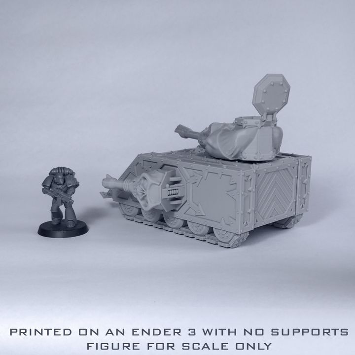 3D Printable Retro Evil Knight Battle Tank by Doctor Spork