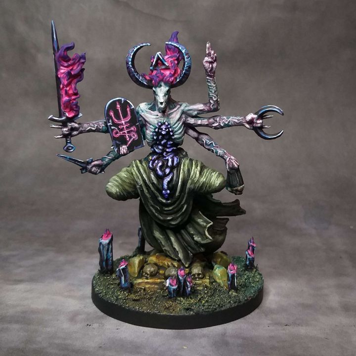 3D Print of Trench Crusade - Sorcerer - Court of the Seven Headed ...