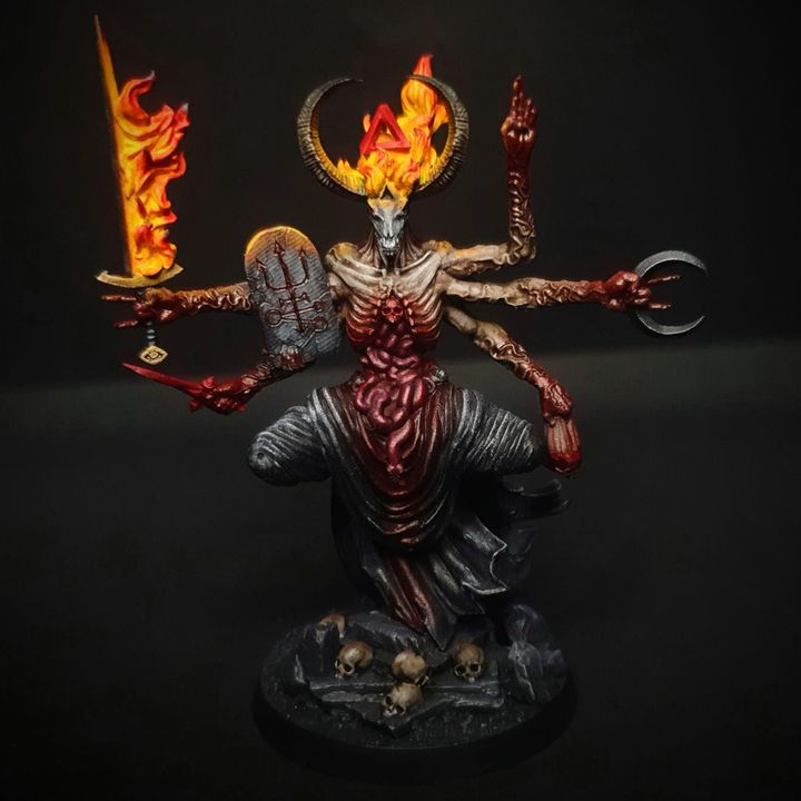 3D Print of Trench Crusade - Sorcerer - Court of the Seven Headed ...