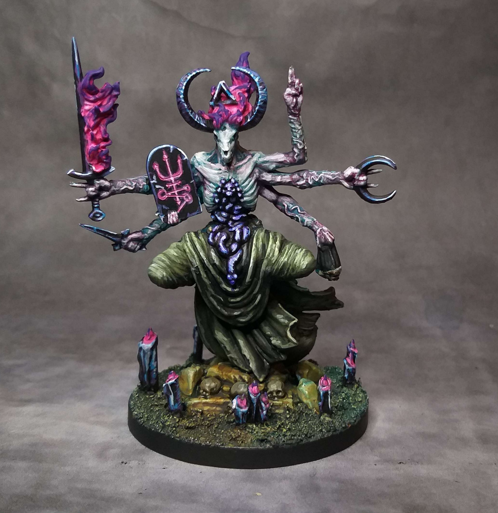 3D Printable Trench Crusade - Sorcerer - Court of the Seven Headed ...