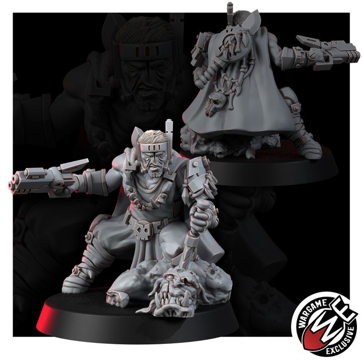 3D Printable GREATER GOOD RONIN ORK HUNTERS by Wargame Exclusive