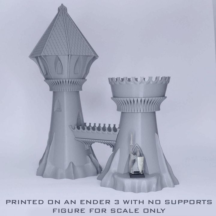 3D Printable Retro Elven Watchtower by Doctor Spork