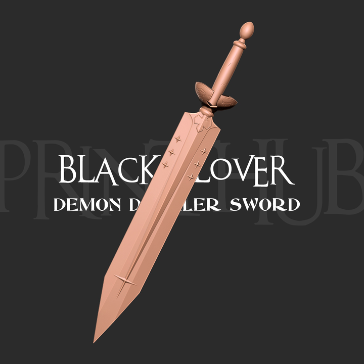 3D Printable Demon Dweller Sword for cosplay prop by Printhub