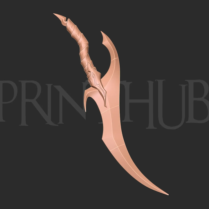 3D Printable Baruka's Dagger Weapon Cosplay prop by Printhub