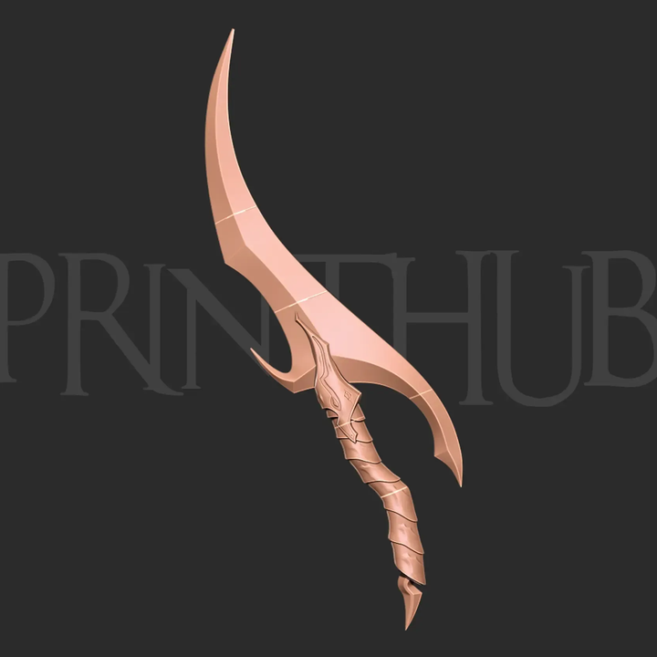 3D Printable Baruka's Dagger Weapon Cosplay prop by Printhub