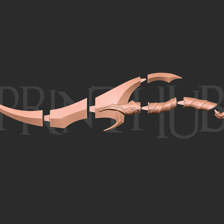 3D Printable Baruka's Dagger Weapon Cosplay prop by Printhub