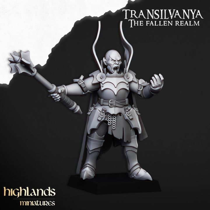 3D Printable Vampire Lord - Highlands Miniatures by Highlands Miniatures