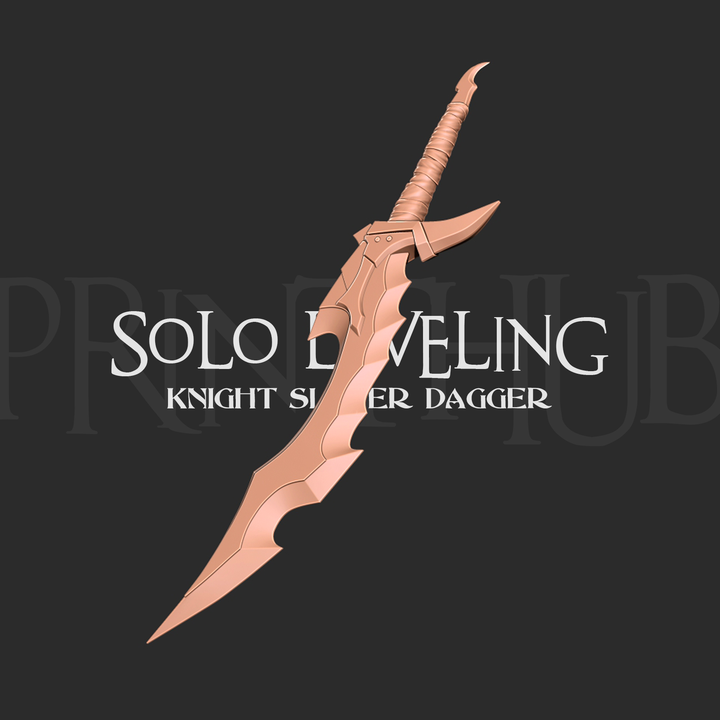 3D Printable Knight Slayer Dagger for cosplay prop by Printhub