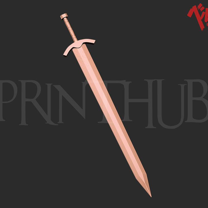 3D Printable Guts Godot 2nd Sword for cosplay prop by Printhub