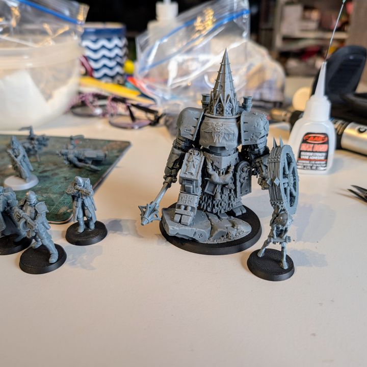 3D Print of Trench Crusade - Shrine Anchorite - Trench Pilgrims by ksommer