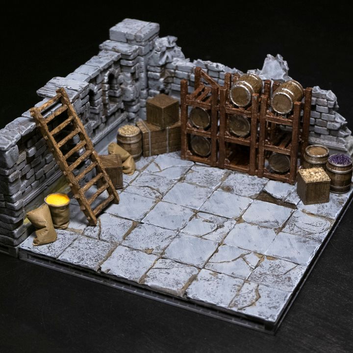 3D Printable DECREPIT DUNGEONS: PROPS KIT - Tiles from the Crypt by ...