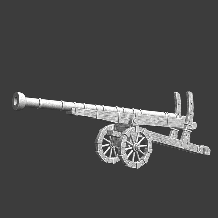 3D Printable Medieval long range precision cannon by Northern Crusades ...