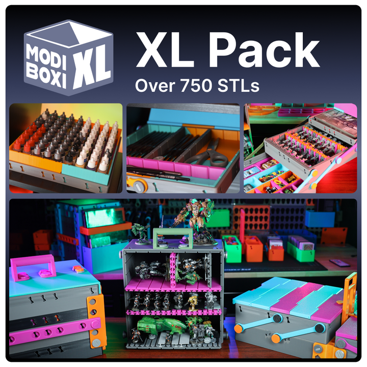 3D Printable Modi Boxi XL - 3D Printable Gaming Storage Solution by ...