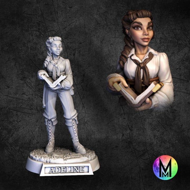 3D Printable Female Wizard- Adeline the Female Wizard ( Female Wizard ...