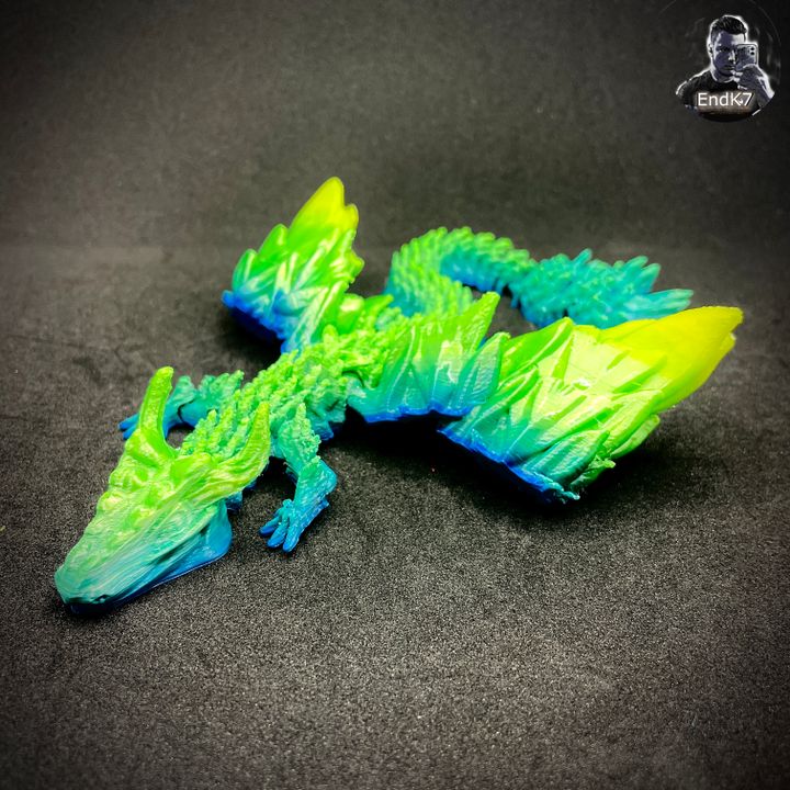 3D Printable Big Glorious Dragon - Winged - Articulated - Flexi - Print ...