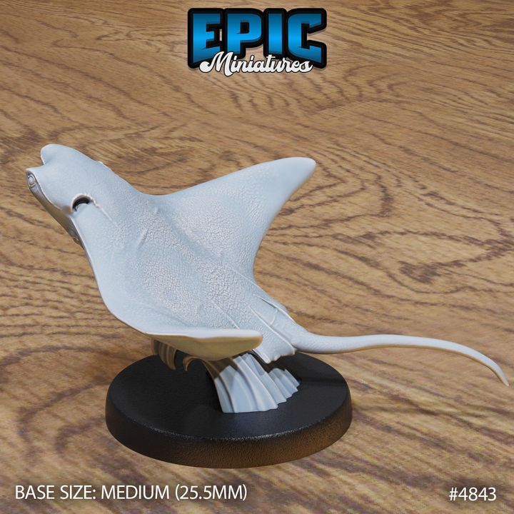3D Printable Stingray Set / Sea Manta Ray / Water Animal Beast / Evil ...