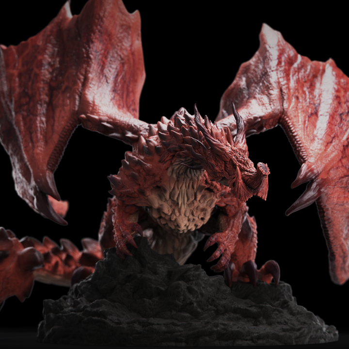 3D Printable Adult Magma Dragon by Aether and Alchemist