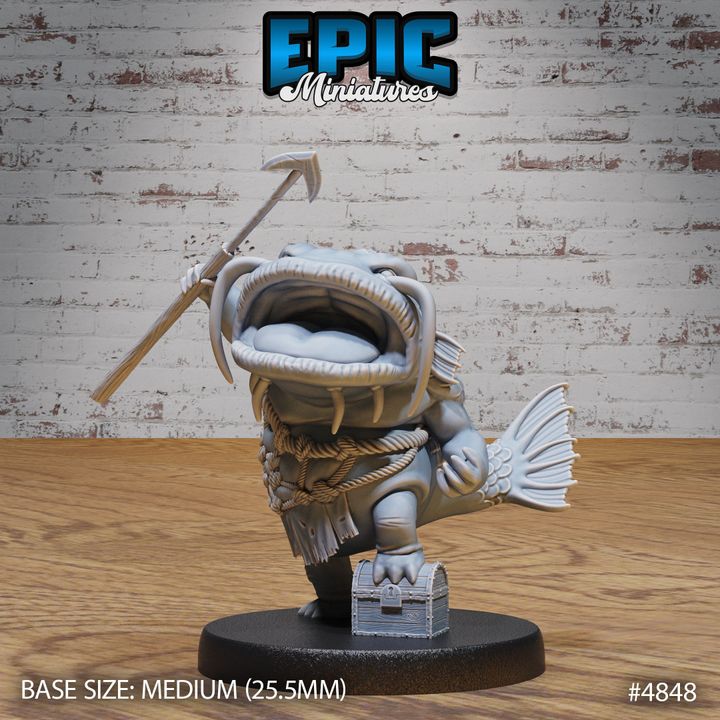 3D Printable Catfish Folk Set / Fish Tribe Warrior / Underwater Fighter ...