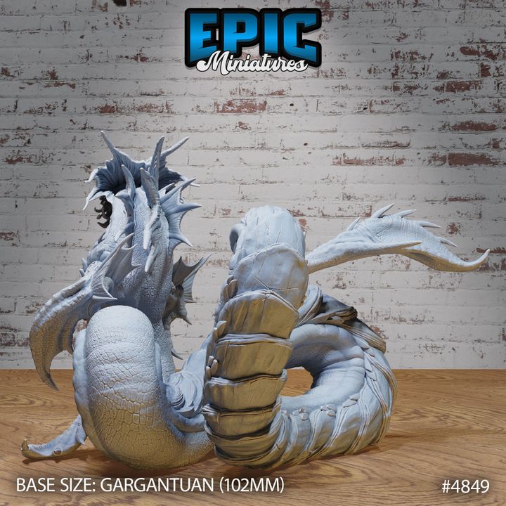 3D Printable Ancient Leviathan / Ocean God / Legendary Sea Serpent ...