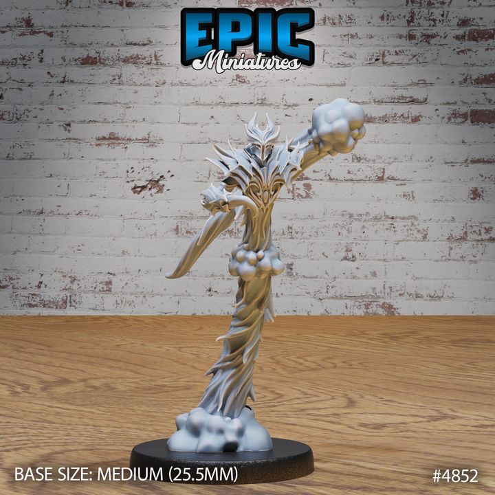 3D Printable Myrmidon Fire Magic / Burning Elemental / Humanoid ...