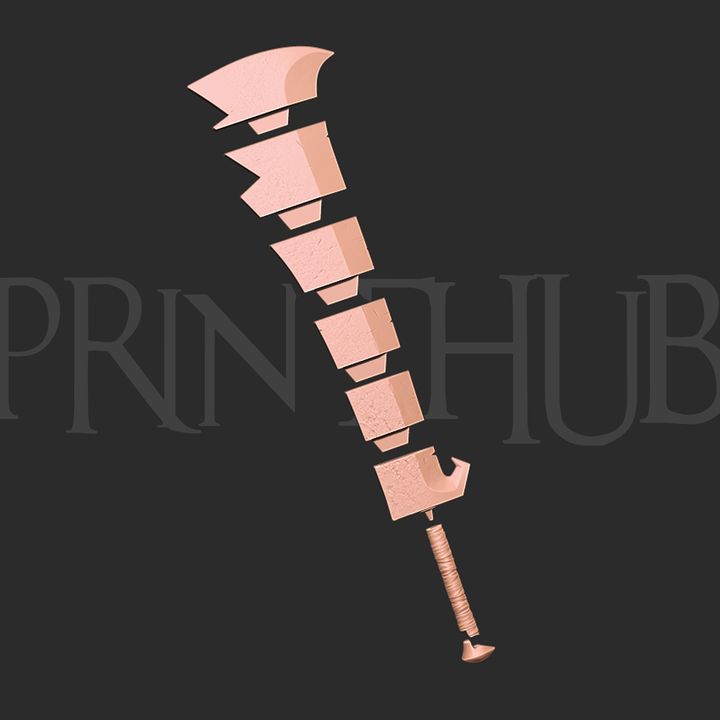 3D Printable Guts Horse Killing Sword for cosplay by Printhub