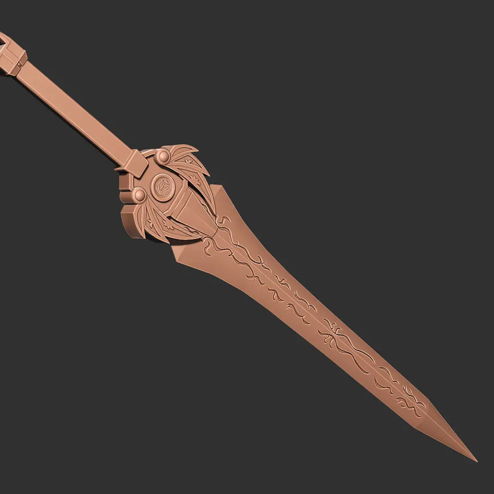 3D Printable Power rangers Legacy Red Ranger Sword 3D print model by ...