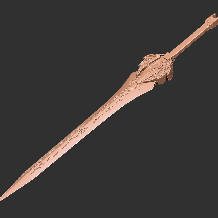 3D Printable Power rangers Legacy Red Ranger Sword 3D print model by ...