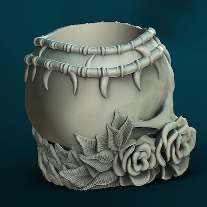 3D Printable Tango Skull Planter - STL Format 3D Printable Ready File ...