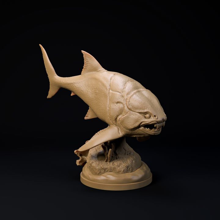 3D Printable Dunkleosteus 1-35 scale pre-supported prehistoric fish by ...