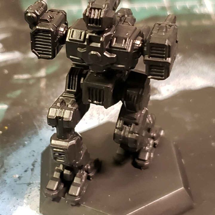 3D Printable 6mm Mech: Fixed Pose StarRacer by Mako Prints