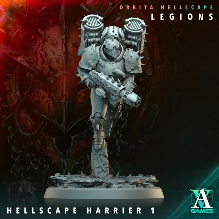 3D Printable Hellscape Harrier by Archvillain Games