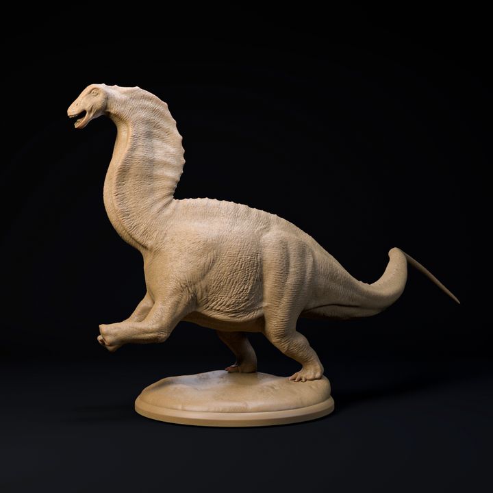 3D Printable Amargasaurus charging 32mm scale pre-supported dinosaur by ...