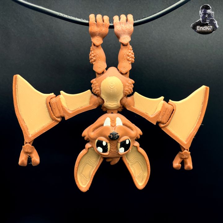 3D Printable Articulated cute Bat 🦇 by EndK7
