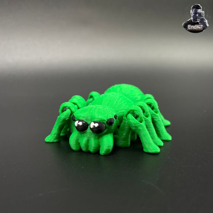 3D Printable Articulated Spider - Print in Place - No Supports by EndK7
