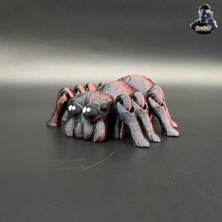 3D Printable Articulated Spider - Print in Place - No Supports by EndK7