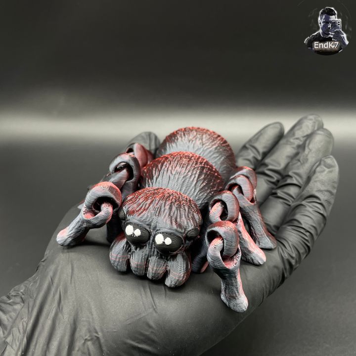 3D Printable Articulated Spider - Print in Place - No Supports by EndK7