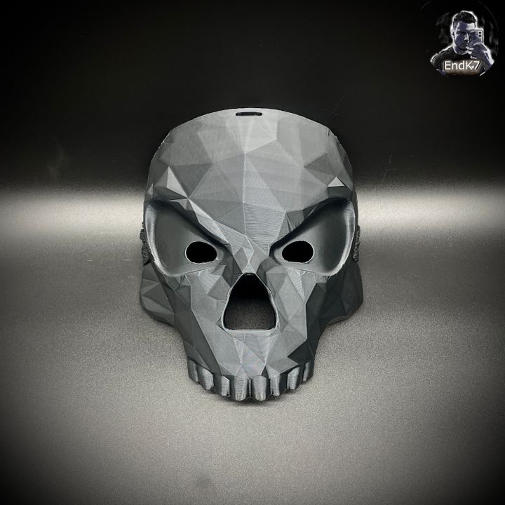 3D Printable Skull Mask No. 3 by EndK7