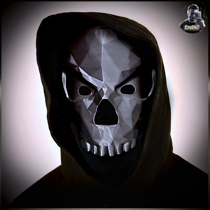 3D Printable Skull Mask No. 3 by EndK7
