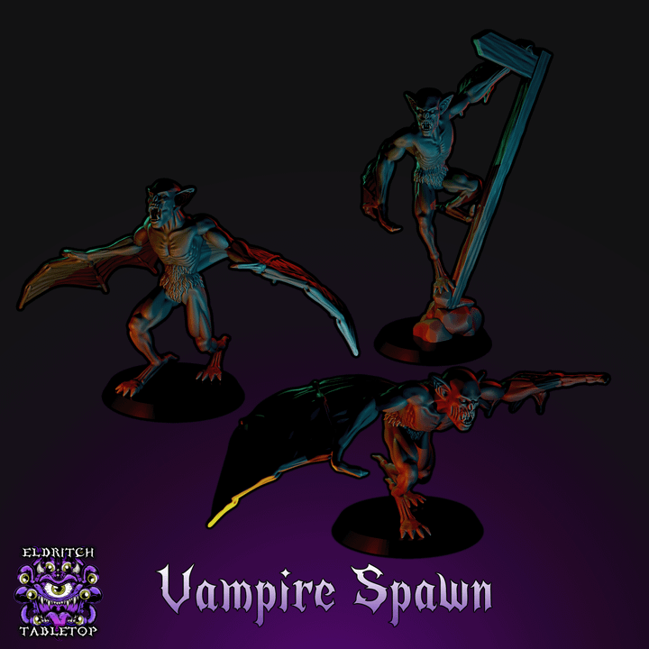 3D Printable Vampire Spawn by Eldritch Tabletop