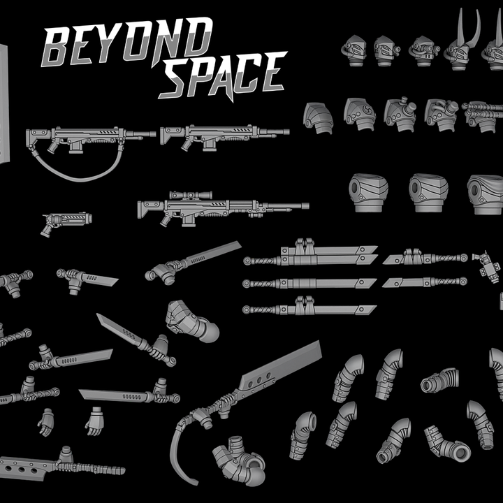 3D Printable Araashi Armory Pack V1 by Beyond Space