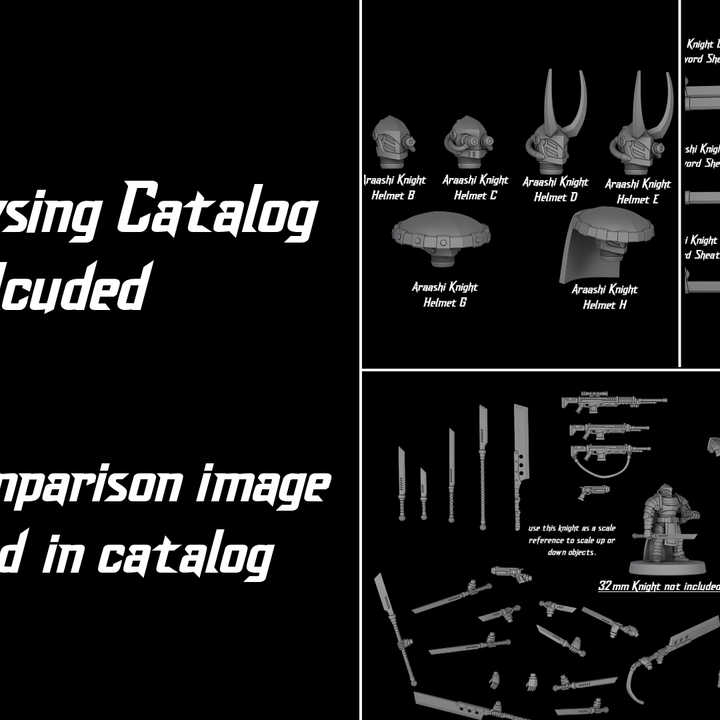 3D Printable Araashi Armory Pack V1 by Beyond Space