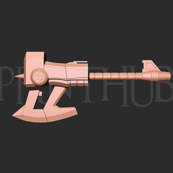 3D Printable Mmpr Power rangers Black axe 3D print model by Printhub