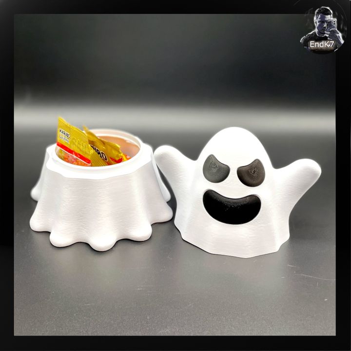 3D Printable Ghost Container Storage 👻 by EndK7
