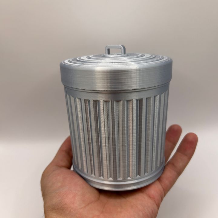 3D Printable The Metallic Trash Can Deck Box - Magic the Gathering, EDH ...
