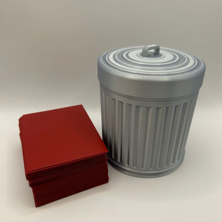 3D Printable The Metallic Trash Can Deck Box - Magic the Gathering, EDH ...