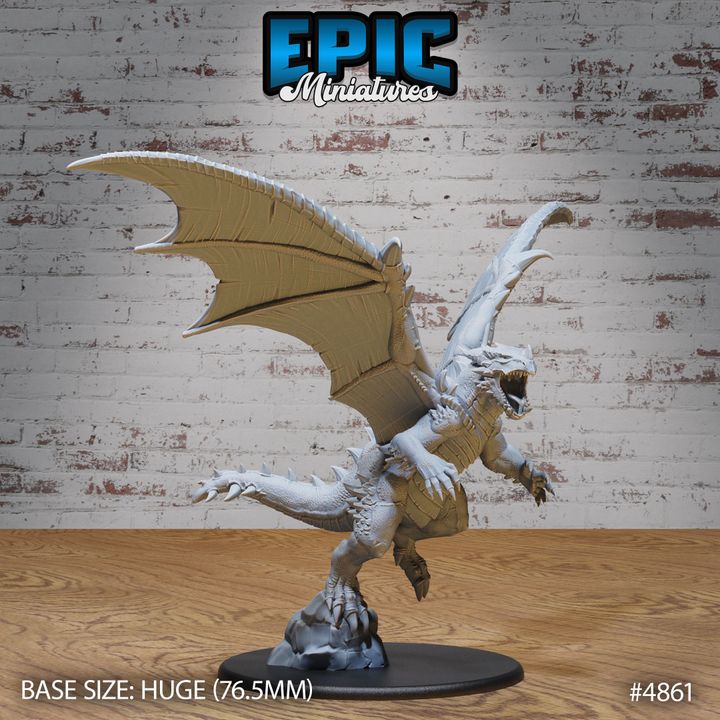 3D Printable Bipedal Dragon Jump / Legendary Fire Drake / Volcano ...