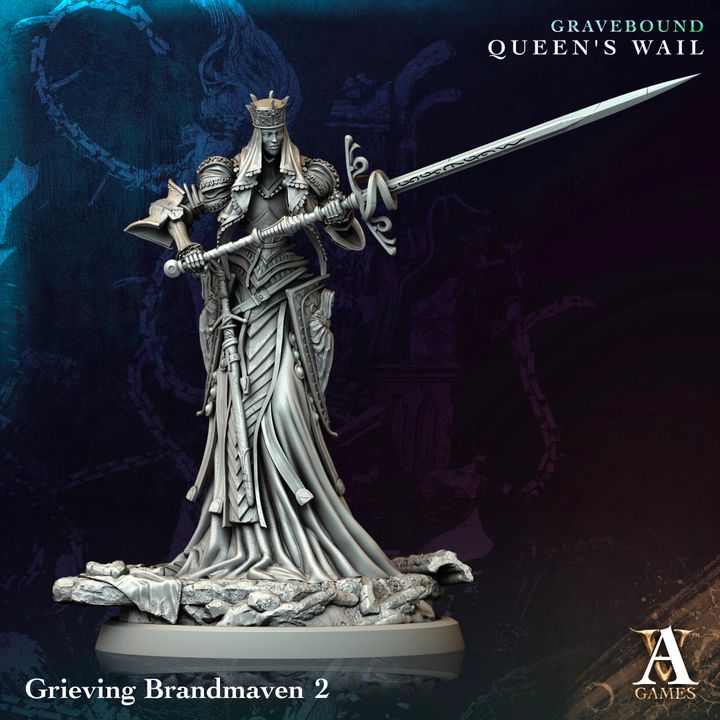 3D Printable Gravebound - Queen's Wail - Bundle by Archvillain Games